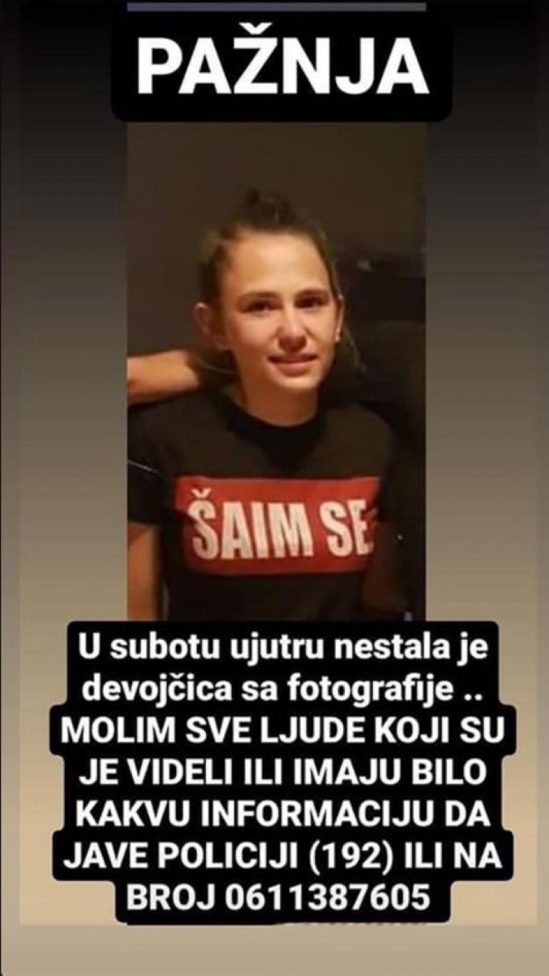 NESTALA EMILIJA (14) IZ ČAČKA: Poslednji put je viđena u petak, tri dana bez ikakvog traga o ...
