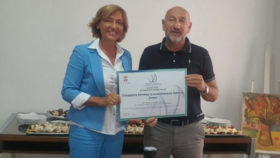 NAJVIŠE OCENE ZA RAD: Psihijatrijska bolnica u Kovinu dobila akreditaciju na sedam godina