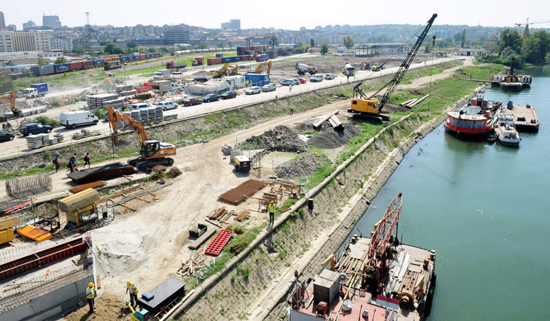 A stretch of the riverside promenade in Belgrade opened last week after ...
